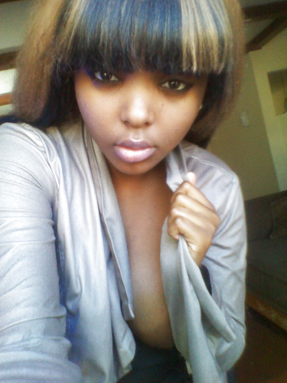 Would You Like A Tit Wank From My Busty Black Boobs Porn Pictures Xxx