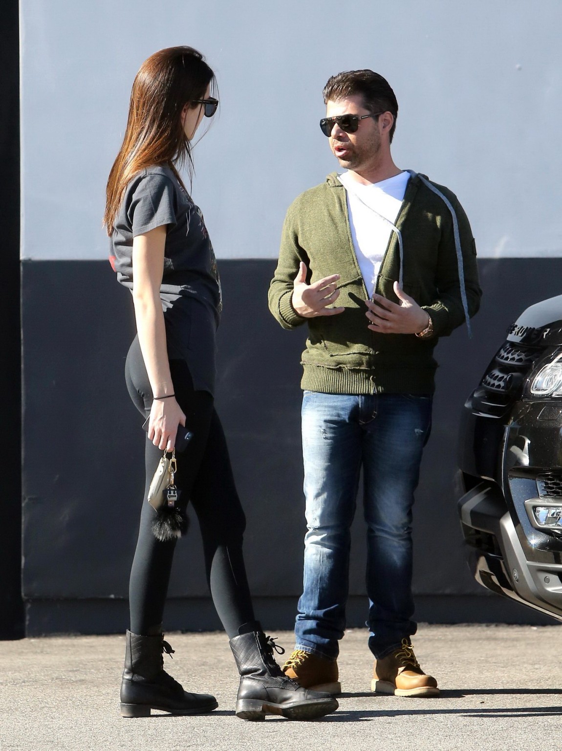 Kendall Jenner Showing Off Her Ass In Tights Out In Los Angeles Porn