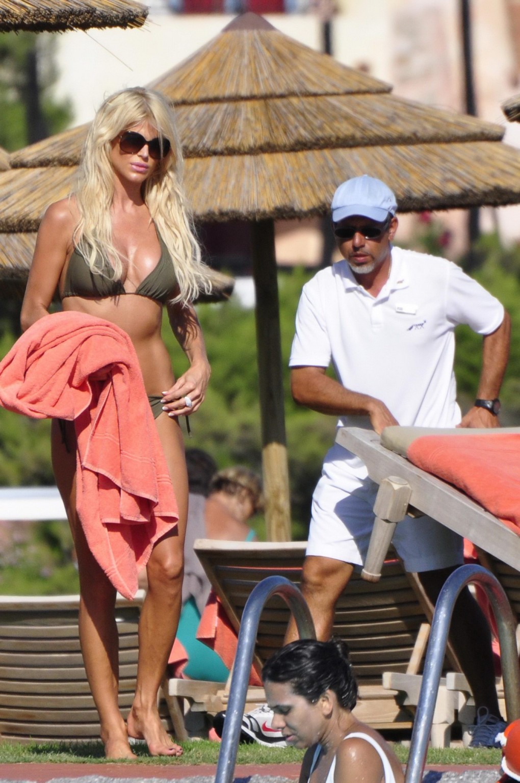 Victoria Silvstedt Wearing Bikini At The Pool In Porto Cervo Porn