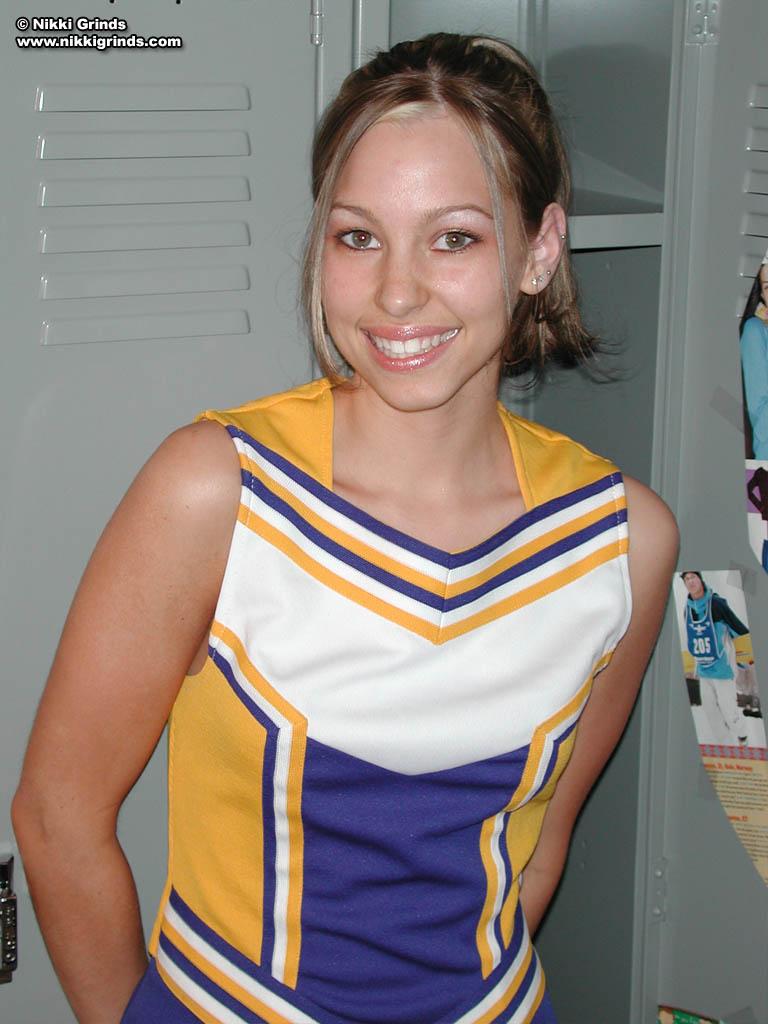 Three Cheerleaders Explore Lesbian Sex In The Locker Room Porn Pictures